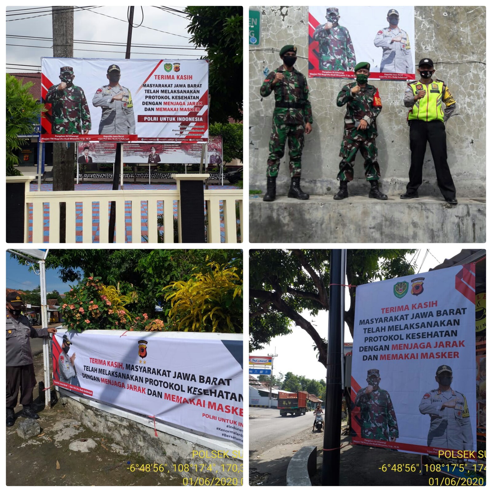 Polres Majalengka dan Polsek Jajaran Pasang Spanduk Kapolda Jabar ... Polres Majalengka dan Polsek Jajaran Pasang Spanduk Kapolda Jabar ...
