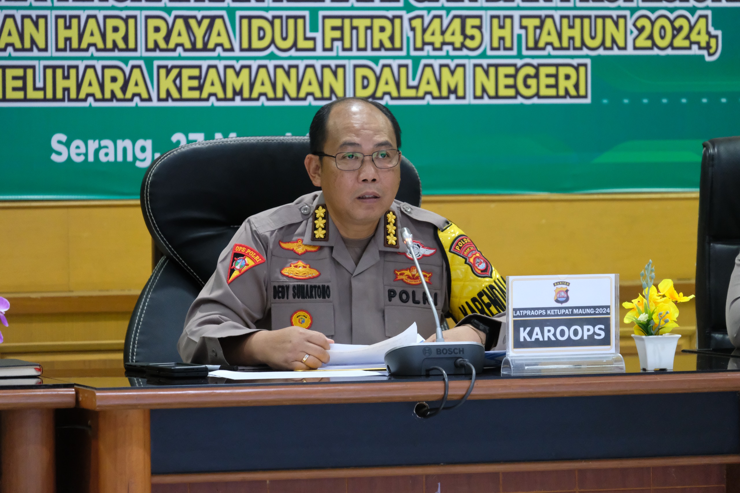 Polda Banten Gelar Latihan Pra Operasi Ketupat Maung 2024 - Barak News - Media Informasi dan Promosi